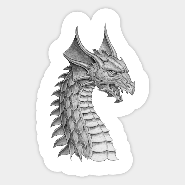 Dragon Crest - Dragon - Sticker | TeePublic